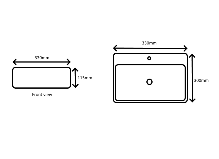 Baron A030 Bathroom Wall Hung Wash Basin – Sit And Tap
